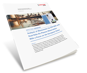 Analysis of Wastewater Using ICP-OES with DSOI (Europe)