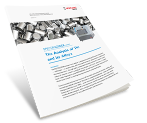 The Analysis of Tin and its Alloys Using the SPECTROCHECK LMM02